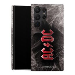 DeinDesign Galaxy S23 Ultra Handy Premium Case Smartphone Handyh&uuml;lle Schutzh&uuml;lle matt Merchandise Acdc Logo Premium Case