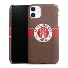 DeinDesign iPhone 11 Handy Premium Case Smartphone Handyh&uuml;lle Schutzh&uuml;lle gl&auml;nzend Fc St. Pauli Official Licensed Product Logo Premium Case