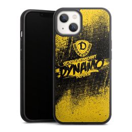 DeinDesign iPhone 13 Handy Gallery Case Handyh&uuml;lle 9H Geh&auml;rtetes Glas R&uuml;ckseite H&uuml;lle Logo Official Licensed Product Sg Dynamo Dresden Gallery Case