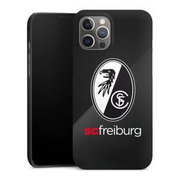 DeinDesign iPhone 12 Pro Max Handy Premium Case Smartphone Handyh&uuml;lle Schutzh&uuml;lle matt Sc Freiburg Lettering Logo Premium Case