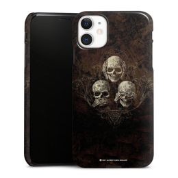 DeinDesign iPhone 11 Handy Premium Case Smartphone Handyh&uuml;lle Schutzh&uuml;lle gl&auml;nzend Gothic Skulls Art Premium Case