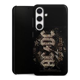 DeinDesign Galaxy S24 Handy Premium Case Smartphone Handyh&uuml;lle Schutzh&uuml;lle gl&auml;nzend Official Licensed Product Rock Or Bust Acdc Premium Case