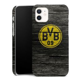 DeinDesign iPhone 12 mini Handy Premium Case Smartphone Handyh&uuml;lle Schutzh&uuml;lle matt Wooden Look Bvb Borussia Dortmund Premium Case