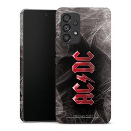 DeinDesign Galaxy A53 5G Handy Premium Case Smartphone Handyh&uuml;lle Schutzh&uuml;lle gl&auml;nzend Acdc Merchandise Logo Premium Case
