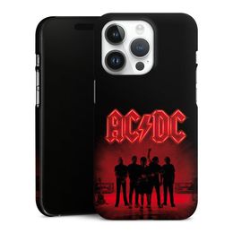 DeinDesign iPhone 14 Pro Handy Premium Case Smartphone Handyh&uuml;lle Schutzh&uuml;lle matt Band Acdc Official Licensed Product Premium Case