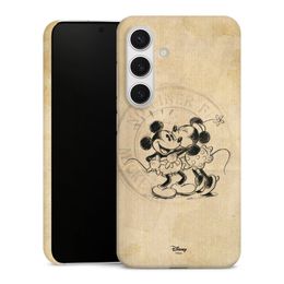 DeinDesign Galaxy S24 Handy Premium Case Smartphone Handyh&uuml;lle Schutzh&uuml;lle matt Minnie Mouse Vintage Mickey Mouse Premium Case