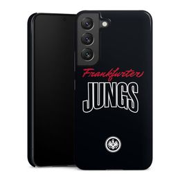DeinDesign Galaxy S22 Handy Premium Case Smartphone Handyh&uuml;lle Schutzh&uuml;lle gl&auml;nzend Eintracht Frankfurt Sge Official Licensed Product Premium Case