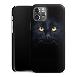 DeinDesign iPhone 12 Pro Handy Premium Case Smartphone Handyh&uuml;lle Schutzh&uuml;lle matt Eye Cat Black Premium Case