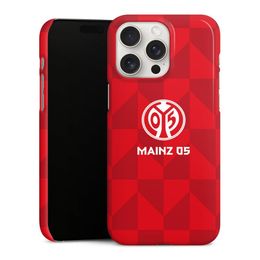 DeinDesign iPhone 15 Pro Max Handy Premium Case Smartphone Handyh&uuml;lle Schutzh&uuml;lle gl&auml;nzend Mainz 05 Official Licensed Product Merchandise Premium Case