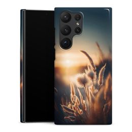DeinDesign Galaxy S23 Ultra Handy Premium Case Smartphone Handyh&uuml;lle Schutzh&uuml;lle gl&auml;nzend Sun Pampasgras Nature Premium Case