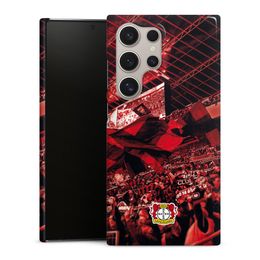DeinDesign Galaxy S24 Ultra Handy Premium Case Smartphone Handyh&uuml;lle Schutzh&uuml;lle gl&auml;nzend Merchandise Official Licensed Product Bayer 04 Leverkusen Premium Case