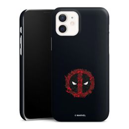 DeinDesign iPhone 12 Handy Premium Case Smartphone Handyh&uuml;lle Schutzh&uuml;lle matt Logo Marvel Deadpool Premium Case