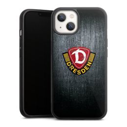DeinDesign iPhone 13 Handy Gallery Case Handyh&uuml;lle 9H Geh&auml;rtetes Glas R&uuml;ckseite H&uuml;lle Sgd Official Licensed Product Sg Dynamo Dresden Gallery Case