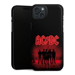 DeinDesign iPhone 15 Plus Handy Premium Case Smartphone Handyh&uuml;lle Schutzh&uuml;lle gl&auml;nzend Band Acdc Official Licensed Product Premium Case