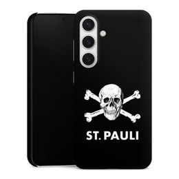 DeinDesign Galaxy S24 Handy Premium Case Smartphone Handyh&uuml;lle Schutzh&uuml;lle matt Totenkopf Fc St. Pauli Official Licensed Product Premium Case