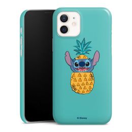 DeinDesign iPhone 12 Handy Premium Case Smartphone Handyh&uuml;lle Schutzh&uuml;lle gl&auml;nzend Disney Lilo & Stitch Pineapple Premium Case