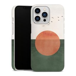 DeinDesign iPhone 13 Pro Handy Premium Case Smartphone Handyh&uuml;lle Schutzh&uuml;lle matt Sunshine Bird Sunset Premium Case