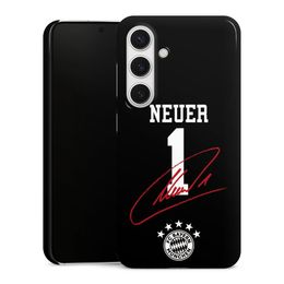 DeinDesign Galaxy S24 Handy Premium Case Smartphone Handyh&uuml;lle Schutzh&uuml;lle gl&auml;nzend Fc Bayern M&uuml;nchen Manuel Neuer Fcb Premium Case