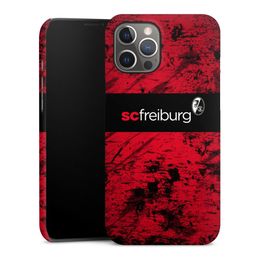 DeinDesign iPhone 12 Pro Max Handy Premium Case Smartphone Handyh&uuml;lle Schutzh&uuml;lle matt Official Licensed Product Sc Freiburg Logo Premium Case