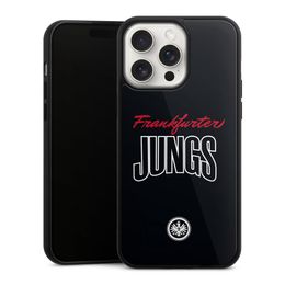 DeinDesign iPhone 15 Pro Max Handy Gallery Case Handyh&uuml;lle 9H Geh&auml;rtetes Glas R&uuml;ckseite H&uuml;lle Eintracht Frankfurt Sge Official Licensed Product Gallery Case