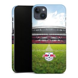 DeinDesign iPhone 14 Plus Handy Premium Case Smartphone Handyh&uuml;lle Schutzh&uuml;lle gl&auml;nzend Stadium Rb Leipzig Official Licensed Product Premium Case