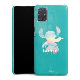 DeinDesign Galaxy A51 Handy Premium Case Smartphone Handyh&uuml;lle Schutzh&uuml;lle gl&auml;nzend Lilo & Stitch Official Licensed Product Disney Premium Case
