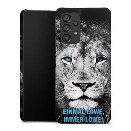 DeinDesign Galaxy A53 5G Handy Premium Case Smartphone Handyh&uuml;lle Schutzh&uuml;lle matt Tsv 1860 M&uuml;nchen Official Licensed Product Lion Premium Case
