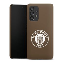 DeinDesign Galaxy A53 5G Handy Premium Case Smartphone Handyh&uuml;lle Schutzh&uuml;lle gl&auml;nzend Fc St. Pauli Official Licensed Product Coat Of Arms Premium Case