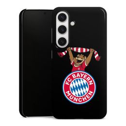DeinDesign Galaxy S24 Handy Premium Case Smartphone Handyh&uuml;lle Schutzh&uuml;lle gl&auml;nzend Bernie Official Licensed Product Fc Bayern M&uuml;nchen Premium Case