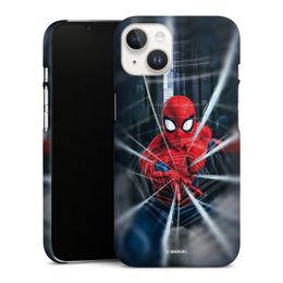 DeinDesign iPhone 14 Handy Premium Case Smartphone Handyh&uuml;lle Schutzh&uuml;lle matt Kinofilm Marvel Spiderman Premium Case