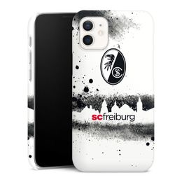 DeinDesign iPhone 12 mini Handy Premium Case Smartphone Handyh&uuml;lle Schutzh&uuml;lle matt Skyline Sc Freiburg Logo Premium Case