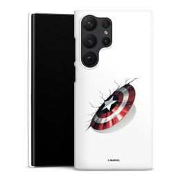 DeinDesign Galaxy S23 Ultra Handy Premium Case Smartphone Handyh&uuml;lle Schutzh&uuml;lle gl&auml;nzend Captain America Official Licensed Product Marvel Premium Case