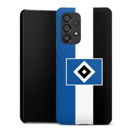 DeinDesign Galaxy A53 5G Handy Premium Case Smartphone Handyh&uuml;lle Schutzh&uuml;lle matt Stripes Hsv Hamburger Sv Premium Case