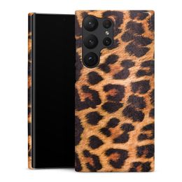 DeinDesign Galaxy S23 Ultra Handy Premium Case Smartphone Handyh&uuml;lle Schutzh&uuml;lle gl&auml;nzend Animal Print Leopard Fur Premium Case