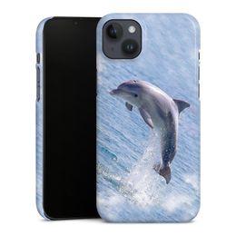 DeinDesign iPhone 14 Plus Handy Premium Case Smartphone Handyh&uuml;lle Schutzh&uuml;lle gl&auml;nzend Wale Ocean Dolphin Premium Case