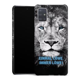 DeinDesign Galaxy A51 Handy Premium Case Smartphone Handyh&uuml;lle Schutzh&uuml;lle gl&auml;nzend Official Licensed Product Tsv 1860 M&uuml;nchen Lion Premium Case