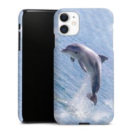 DeinDesign iPhone 11 Handy Premium Case Smartphone Handyh&uuml;lle Schutzh&uuml;lle matt Dolphin Wale Ocean Premium Case