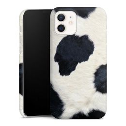 DeinDesign iPhone 12 Handy Premium Case Smartphone Handyh&uuml;lle Schutzh&uuml;lle matt Animal Look Animal Print Cow Skin Premium Case