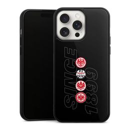 DeinDesign iPhone 15 Pro Max Handy Gallery Case Handyh&uuml;lle 9H Geh&auml;rtetes Glas R&uuml;ckseite H&uuml;lle Eagle Logo Eintracht Frankfurt Gallery Case