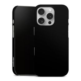 DeinDesign iPhone 16 Pro Handy Premium Case Smartphone Handyh&uuml;lle Schutzh&uuml;lle matt Colour Black Unicoloured Premium Case