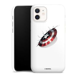 DeinDesign iPhone 12 Handy Premium Case Smartphone Handyh&uuml;lle Schutzh&uuml;lle matt Captain America Official Licensed Product Marvel Premium Case