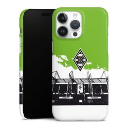 DeinDesign iPhone 14 Pro Max Handy Premium Case Smartphone Handyh&uuml;lle Schutzh&uuml;lle gl&auml;nzend Merchandise Borussia M&ouml;nchengladbach Stadium Premium Case