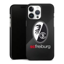 DeinDesign iPhone 14 Pro Max Handy Premium Case Smartphone Handyh&uuml;lle Schutzh&uuml;lle matt Sc Freiburg Lettering Logo Premium Case
