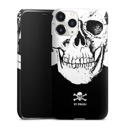 DeinDesign iPhone 11 Pro Handy Premium Case Smartphone Handyh&uuml;lle Schutzh&uuml;lle gl&auml;nzend Totenkopf Official Licensed Product Fc St. Pauli Premium Case