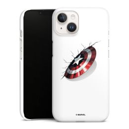 DeinDesign iPhone 14 Handy Premium Case Smartphone Handyh&uuml;lle Schutzh&uuml;lle matt Captain America Official Licensed Product Marvel Premium Case