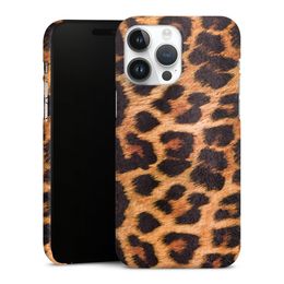 DeinDesign iPhone 14 Pro Max Handy Premium Case Smartphone Handyh&uuml;lle Schutzh&uuml;lle matt Animal Print Leopard Fur Premium Case