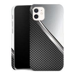 DeinDesign iPhone 12 mini Handy Premium Case Smartphone Handyh&uuml;lle Schutzh&uuml;lle matt Steel Metall Carbon Premium Case