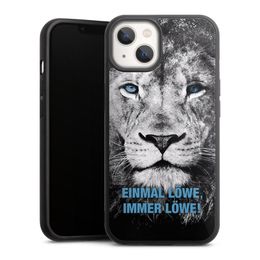 DeinDesign iPhone 13 Handy Gallery Case Handyh&uuml;lle 9H Geh&auml;rtetes Glas R&uuml;ckseite H&uuml;lle Official Licensed Product Tsv 1860 M&uuml;nchen Lion Gallery Case
