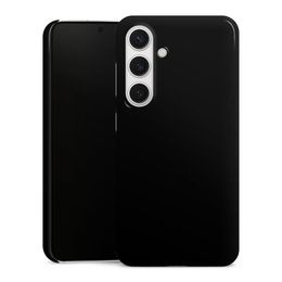 DeinDesign Galaxy S24 Handy Premium Case Smartphone Handyh&uuml;lle Schutzh&uuml;lle gl&auml;nzend Colour Black Unicoloured Premium Case