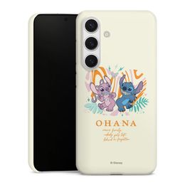 DeinDesign Galaxy S24 Handy Premium Case Smartphone Handyh&uuml;lle Schutzh&uuml;lle gl&auml;nzend Official Licensed Product Lilo & Stitch Disney Premium Case